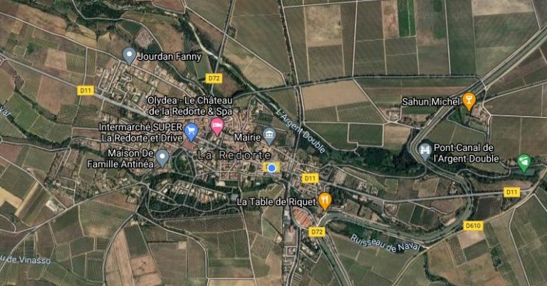 Plan du village - La redorte